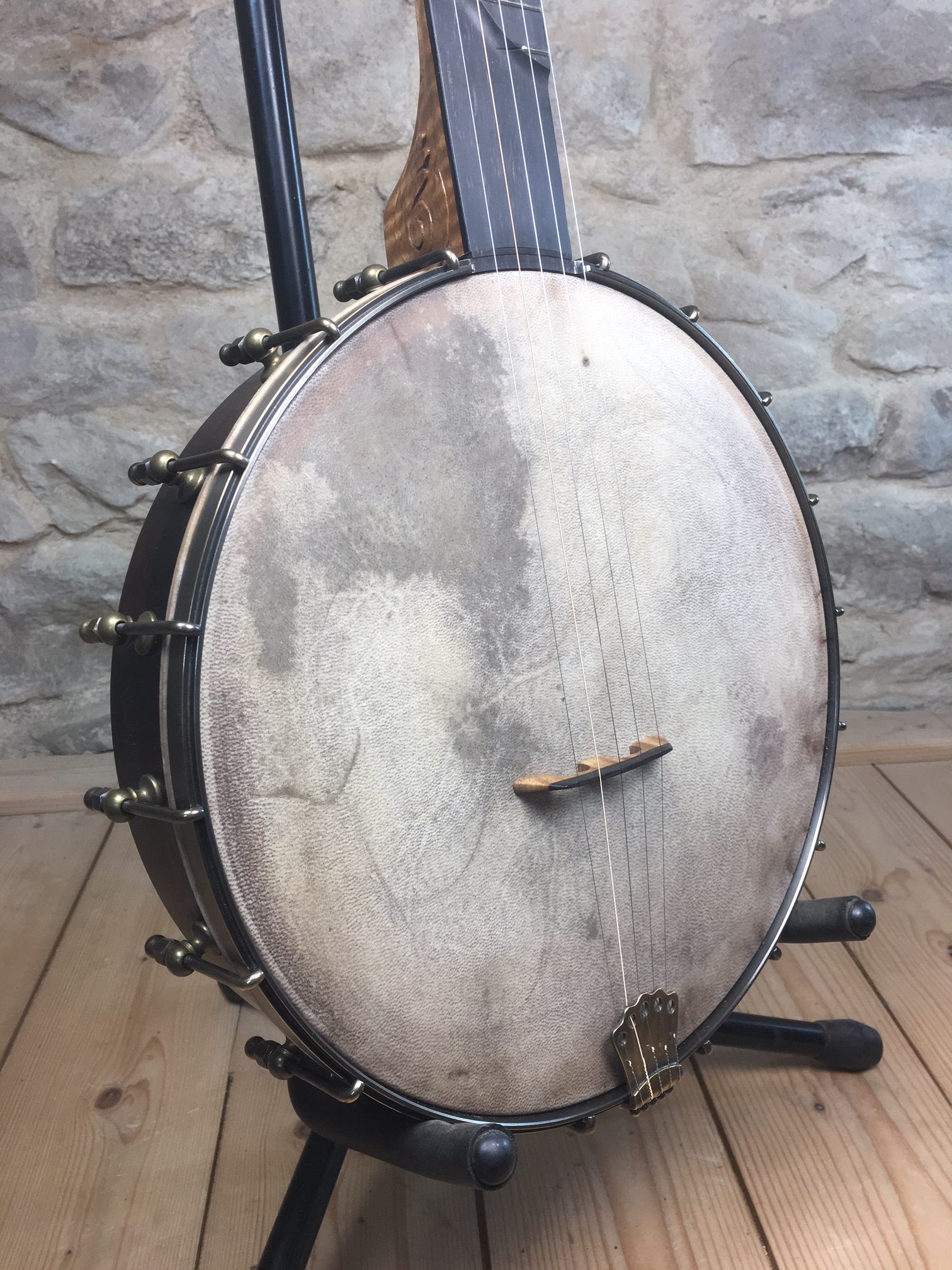 Flamed maple banjo - Hutchings Banjos